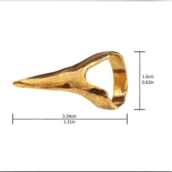 Eleanor ShuMark | Jewelry | Gothic Finger Claw Sharp Ring Set Gold Or ...